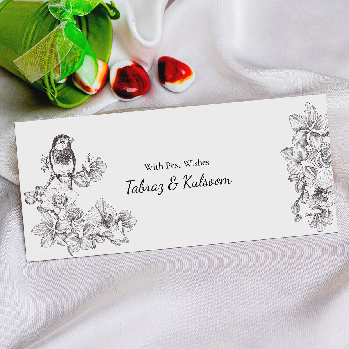 Orchid Bird Envelope – Pearl Envelopes